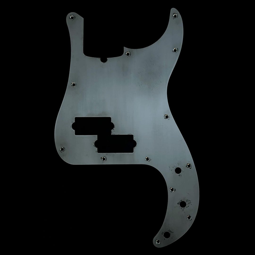 P-bass - Precision Bass Pickguard Scratchplate - 13-hole - Aged Marine ...