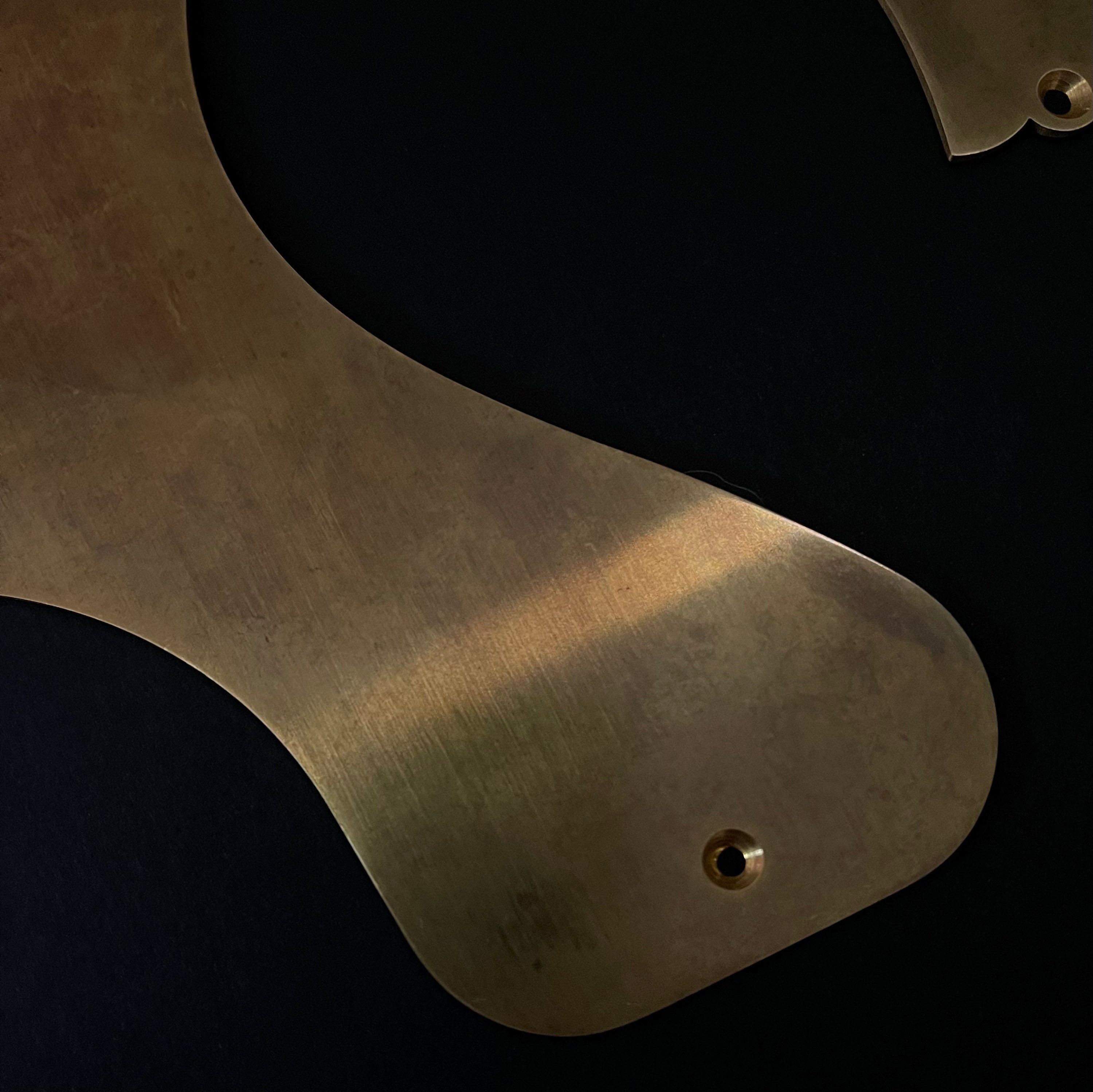 Made-to-order - Aged Brass - Single Cut Les Paul Junior Pickguard ...