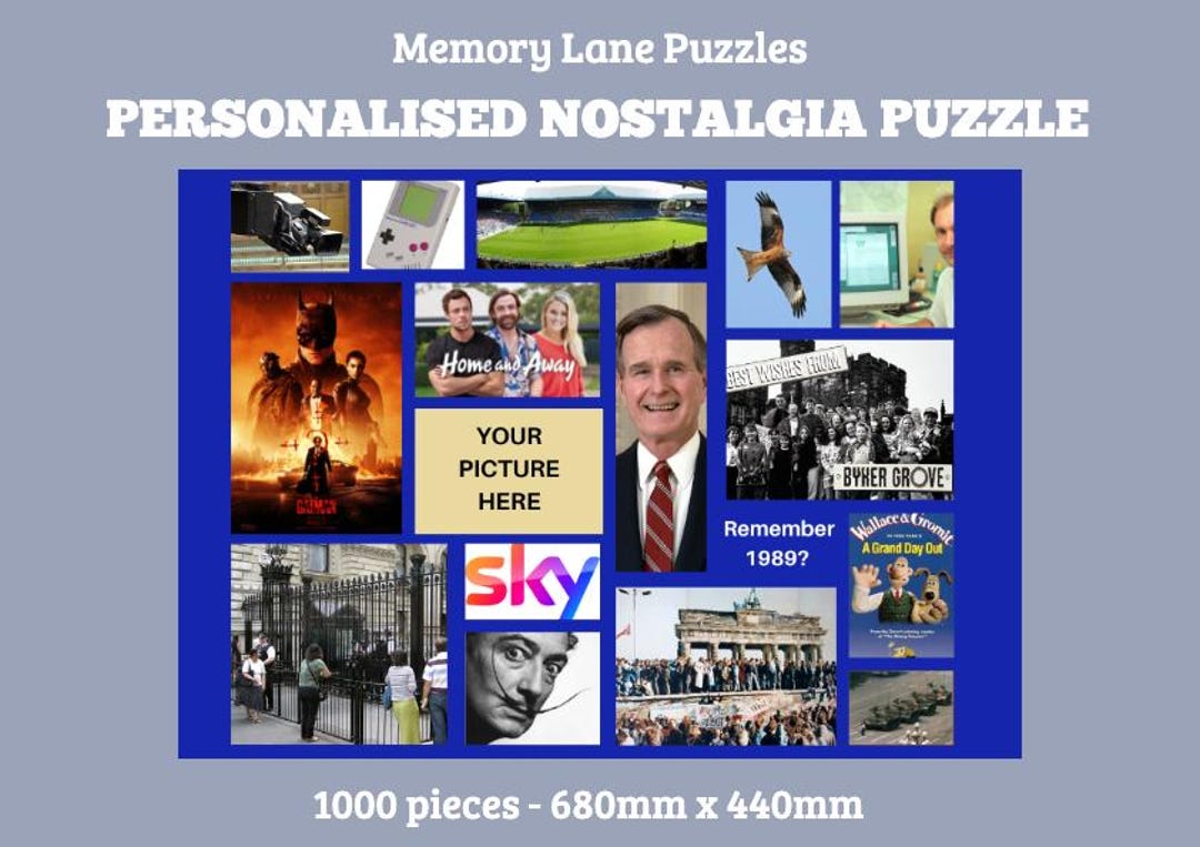 1989 Nostalgia Jigsaw Puzzle, Personalized Memory Keepsake - Etsy