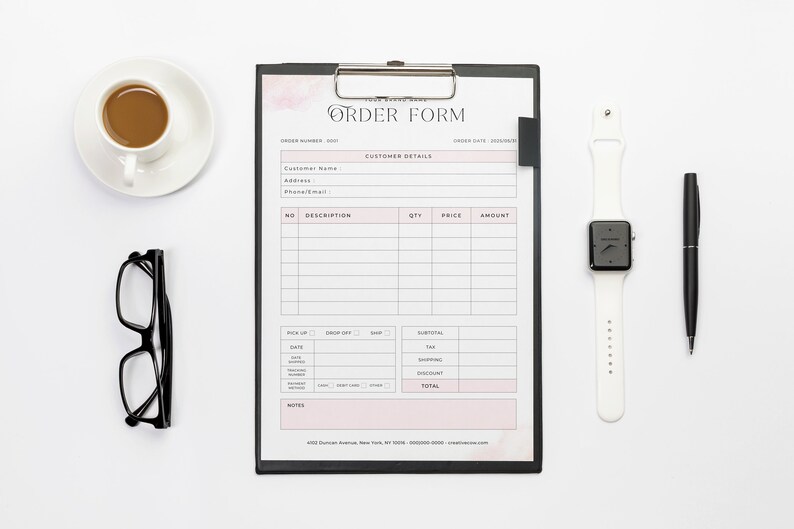 Editable Order Form Template Bundle Canva Printable - Etsy
