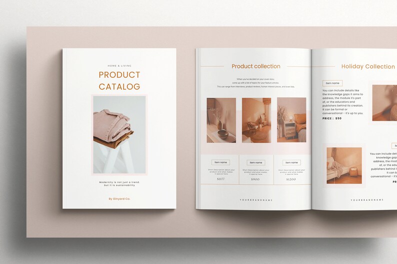 Wholesale Product Catalog Template Canva Editable Simple - Etsy