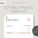 Peach Blush Pink Invoice Template Canva Editable Printable - Etsy Canada