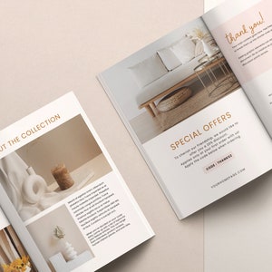 Wholesale Product Catalog Template Canva Editable Simple Line Sheet ...