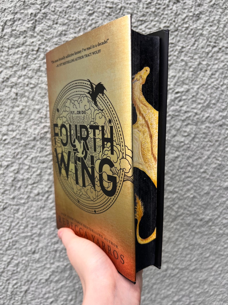Fourth Wing Book Edge Painting - Etsy