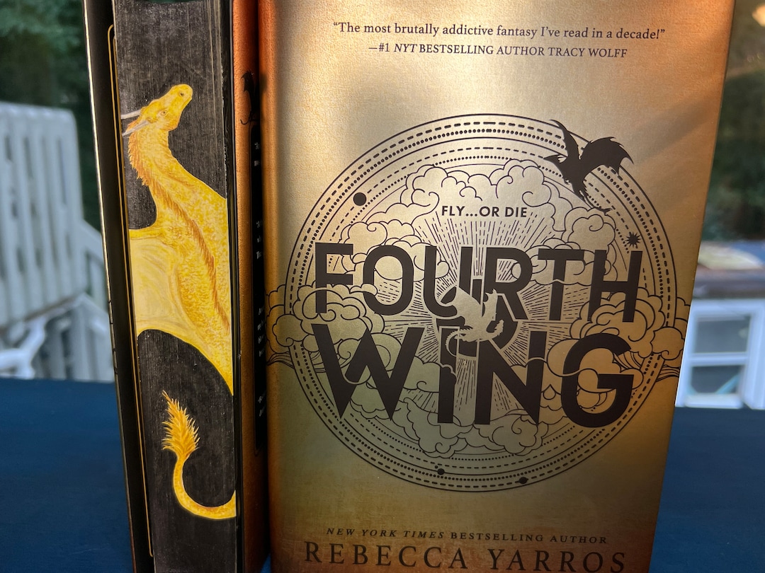 Fourth Wing Book Edge Painting - Etsy