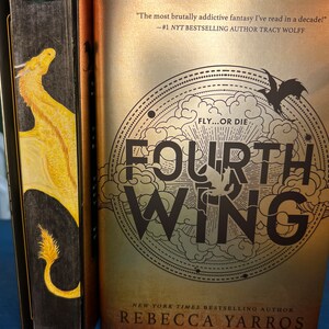 Fourth Wing Book Edge Painting - Etsy