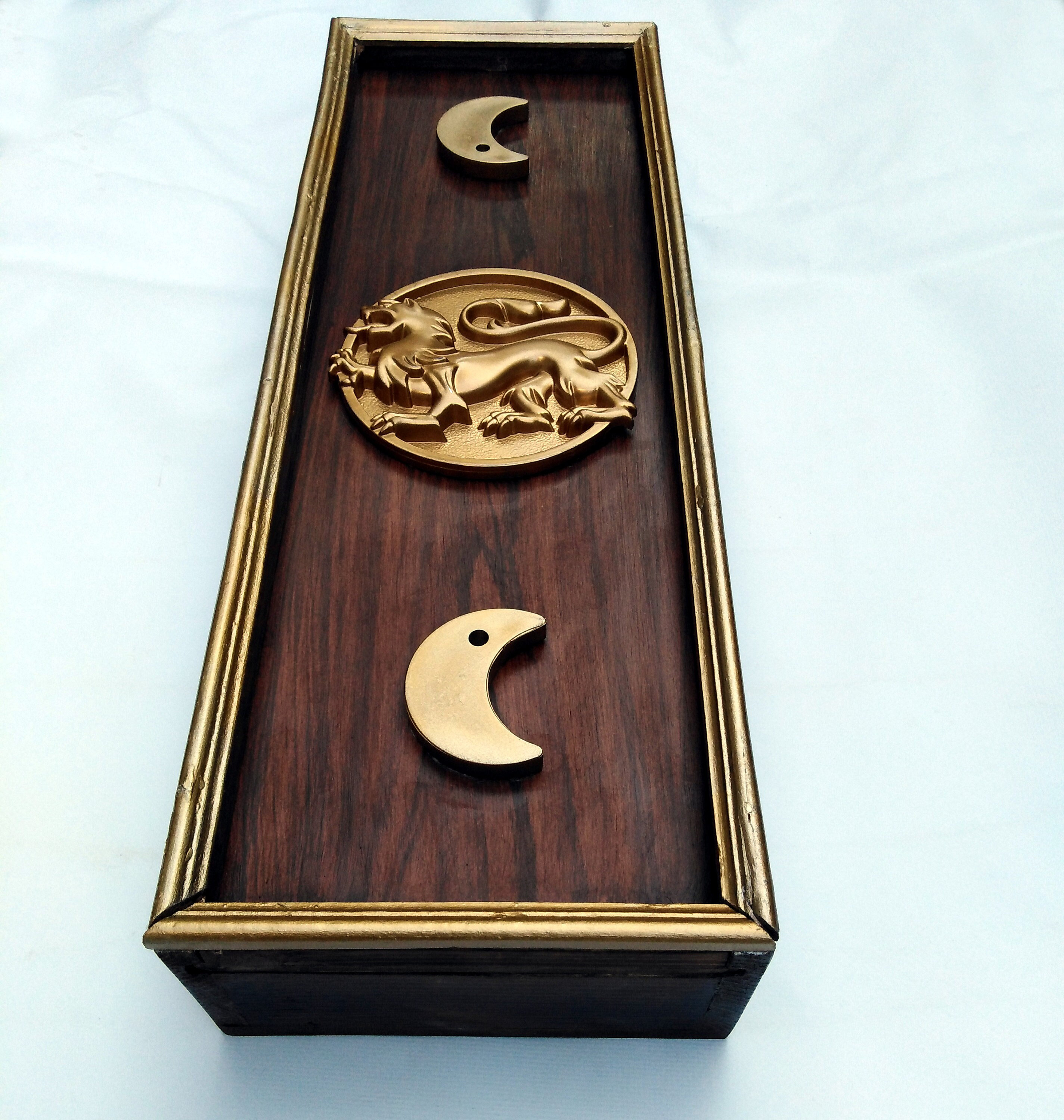 Magic Wand Case, Unique Design, Wooden Pine Handmade Case With Red Felt ...