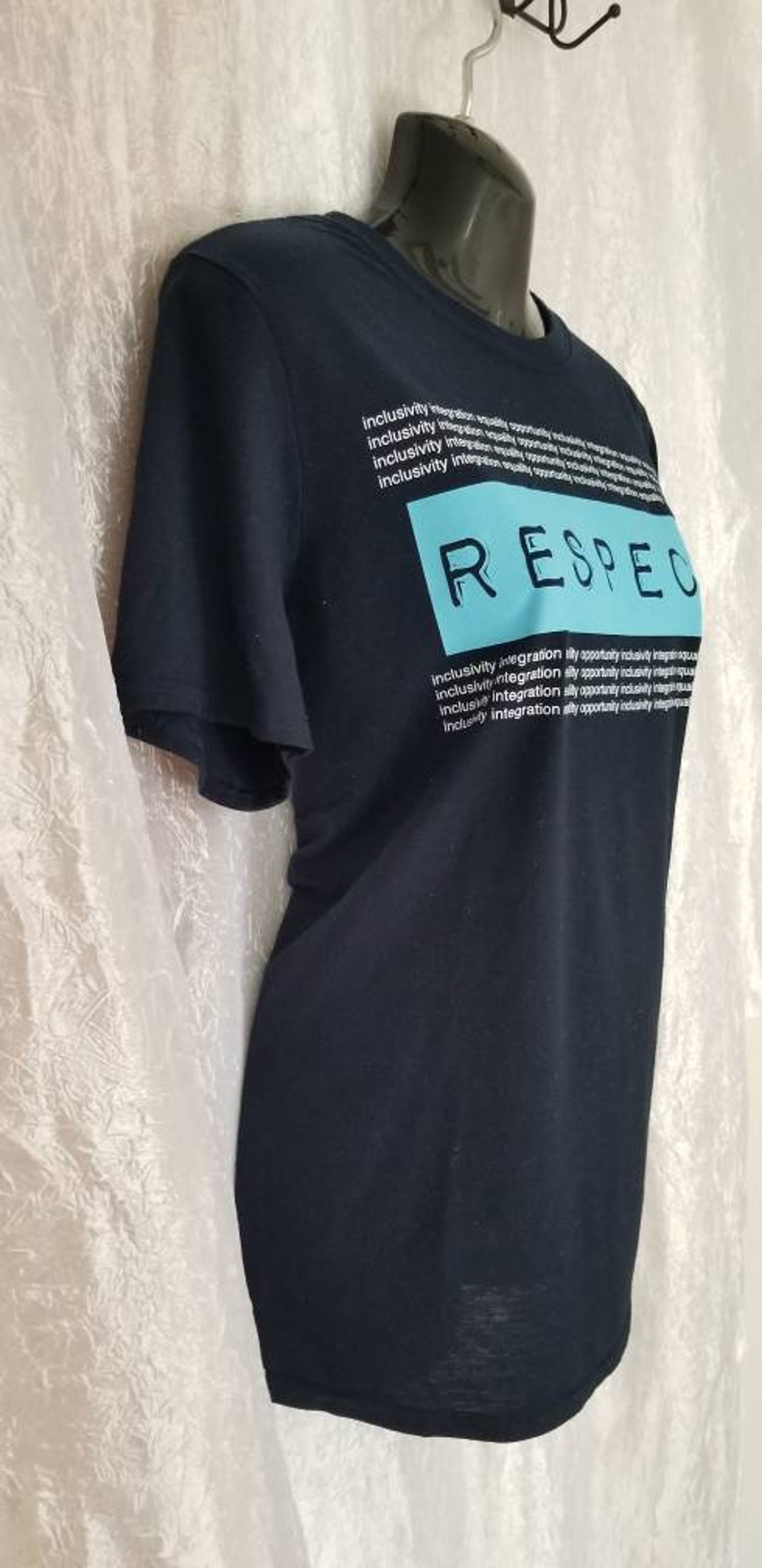 T-shirt, Respect, Graphic Tee, Black Tshirt, Size Medium, Women's T ...