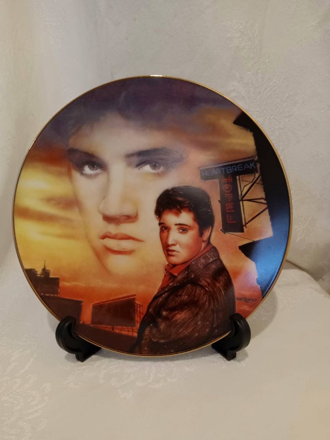 Vintage Plate, Elvis Presley Collection, Elvis Plate, Heartbreak Hotel ...