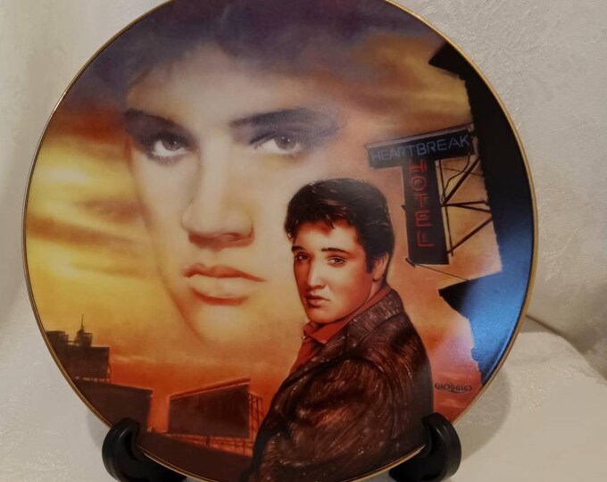 Vintage Plate, Elvis Presley Collection, Elvis Plate, Heartbreak Hotel ...