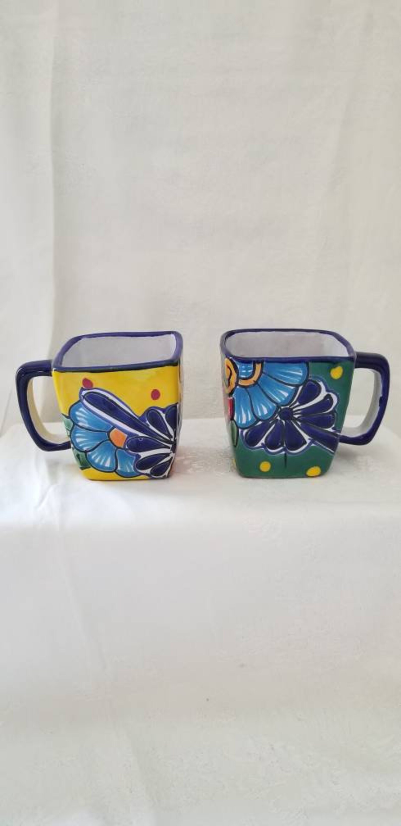 Coffee Mug Handmade Coffee Square Mug Colorful Mug - Etsy UK