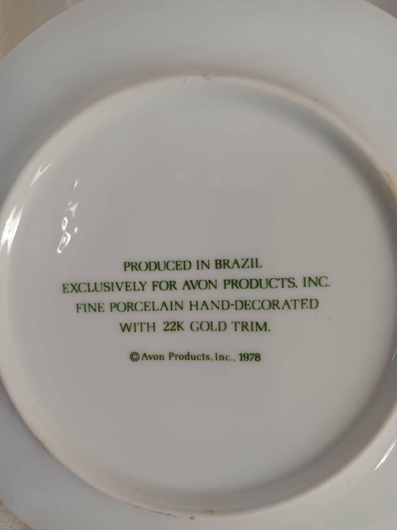 Avon Collectables Vintage Plate Avon Plate Strawberry - Etsy