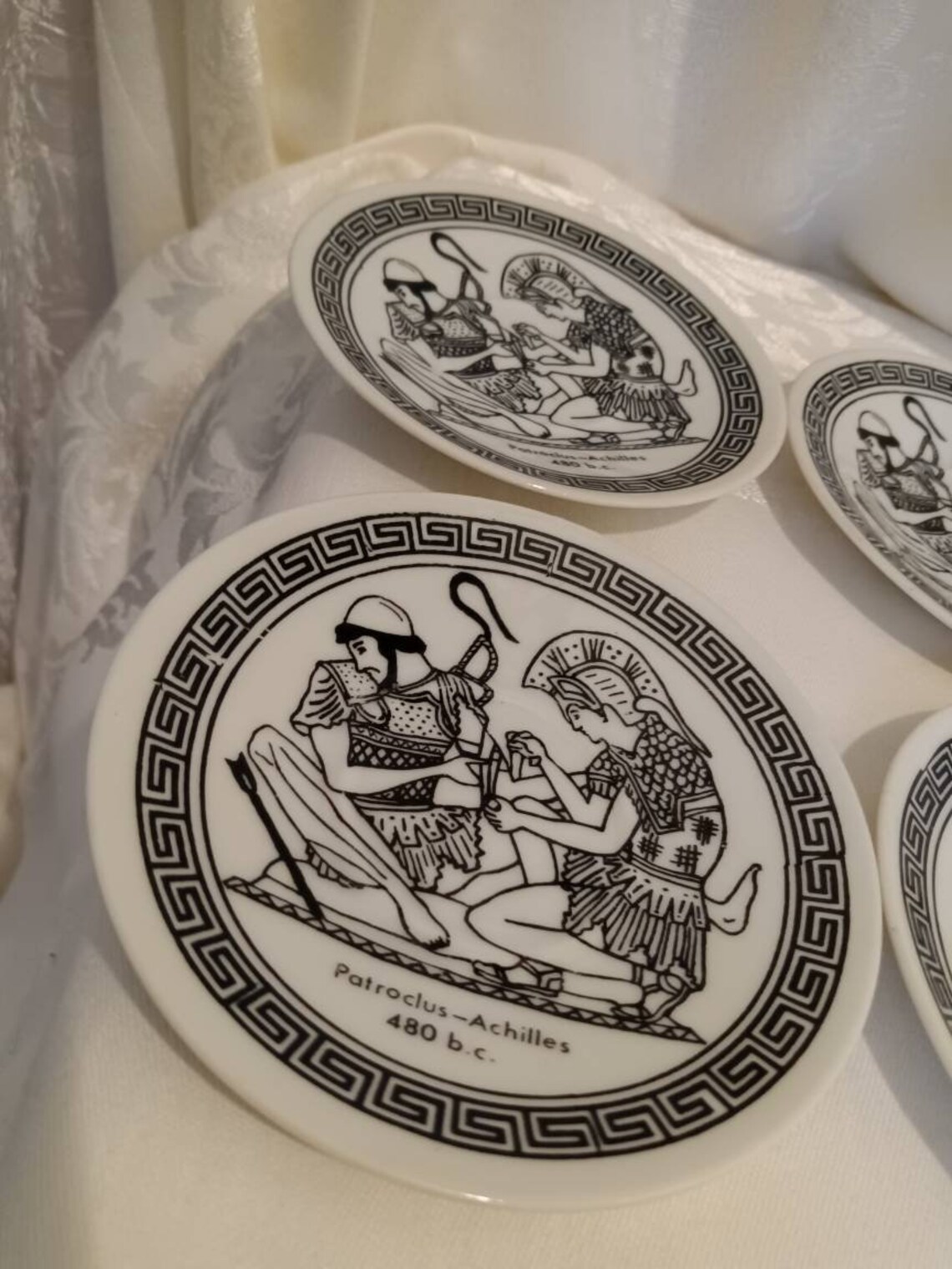 Plates, Vintage Plate, Desert Plate, Greek Plate, Greek Porcelain ...