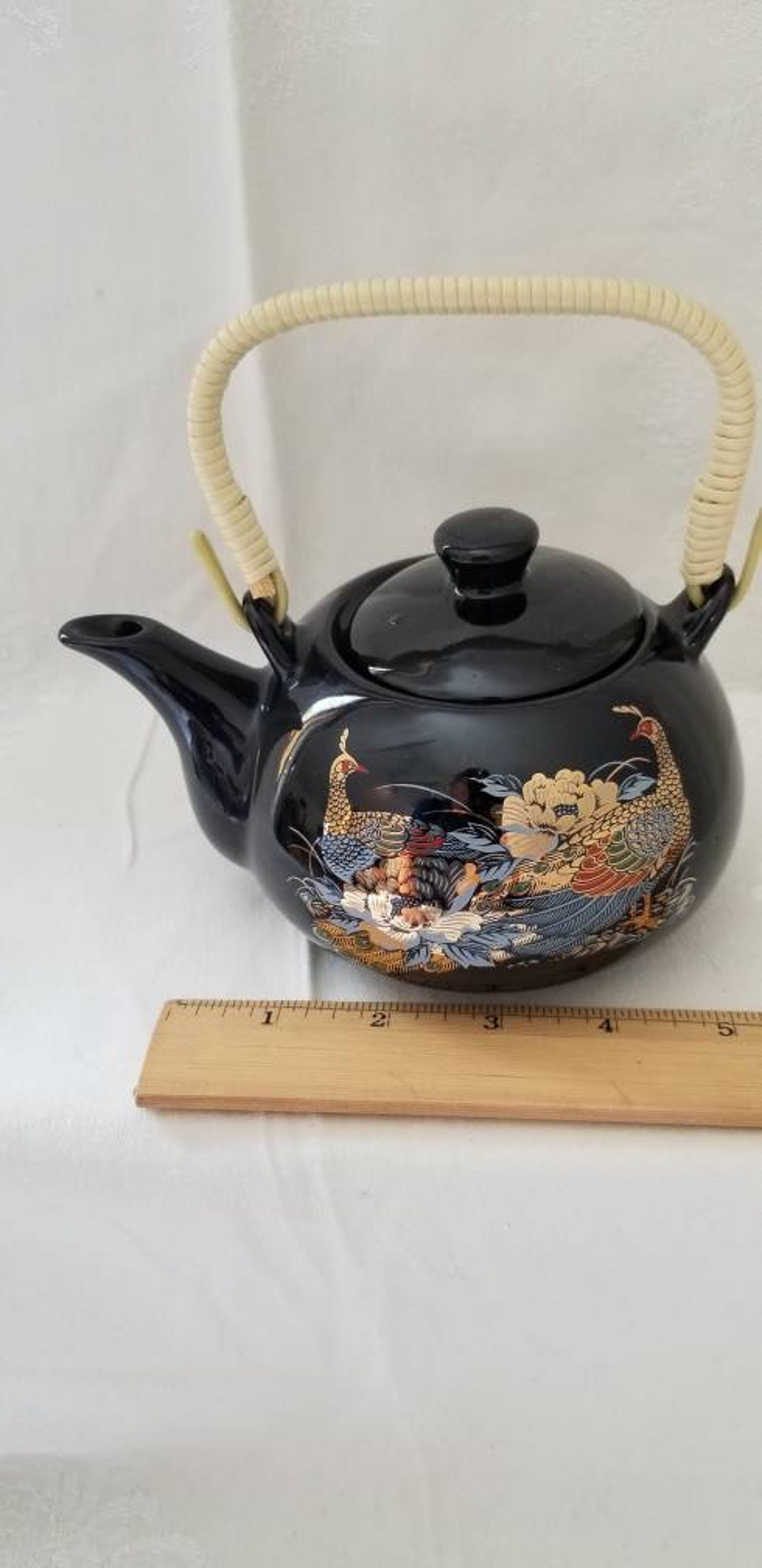 Tea Pot Peacock Teapot Tea Vintage Tea Teapot Asian Tea - Etsy