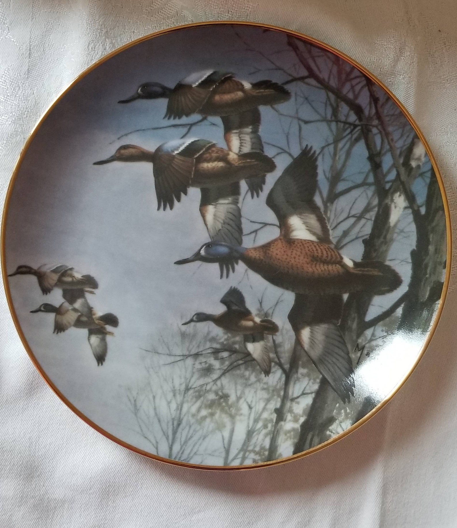 Misty Morning David Maass Plate Collection Ducks Duck - Etsy