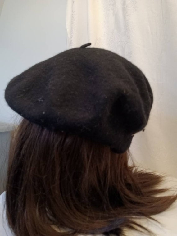 Beret, vintage beret, designer beret, Liz Claiborne b… - Gem