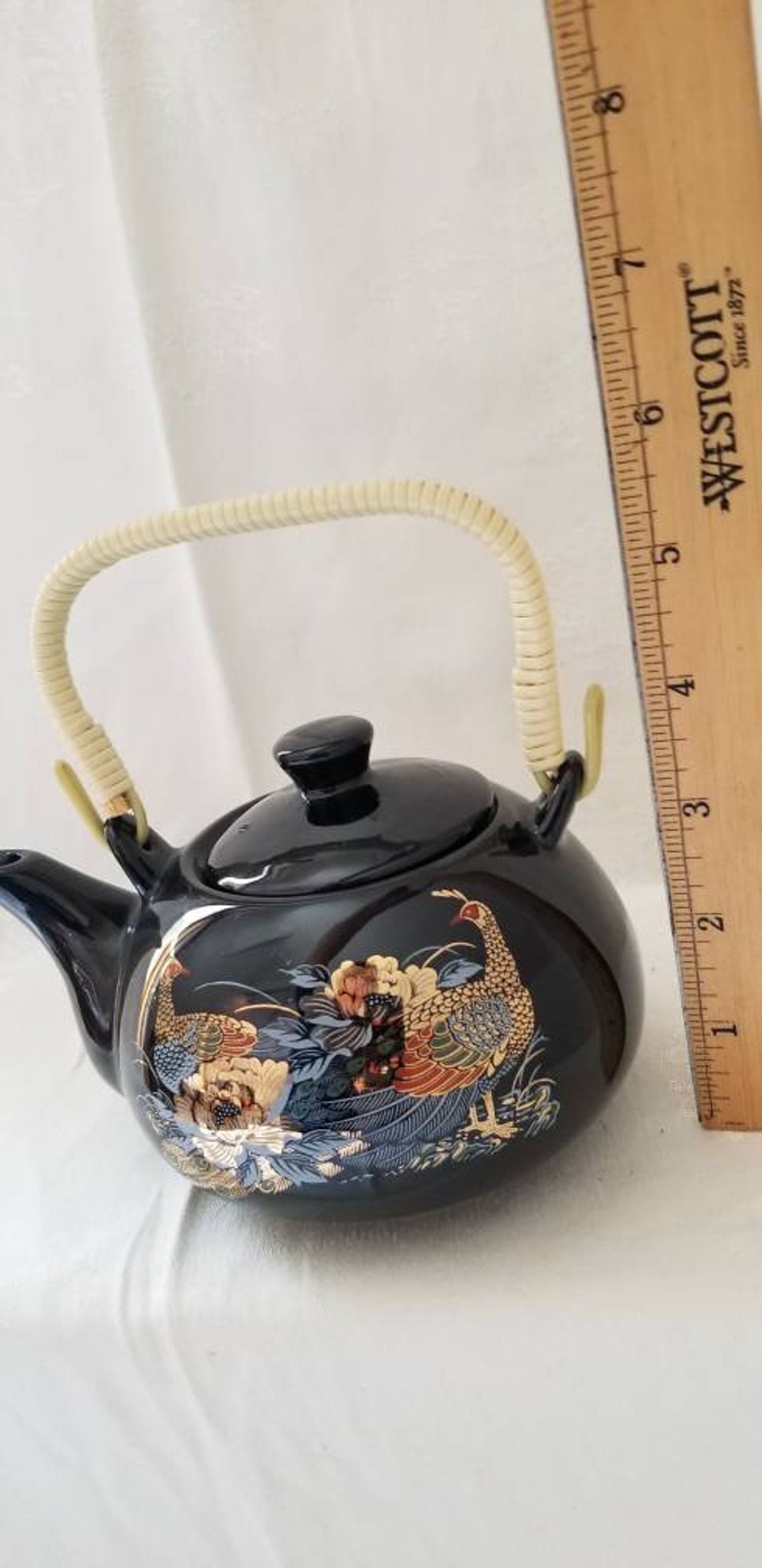 Tea Pot Peacock Teapot Tea Vintage Tea Teapot Asian Tea - Etsy