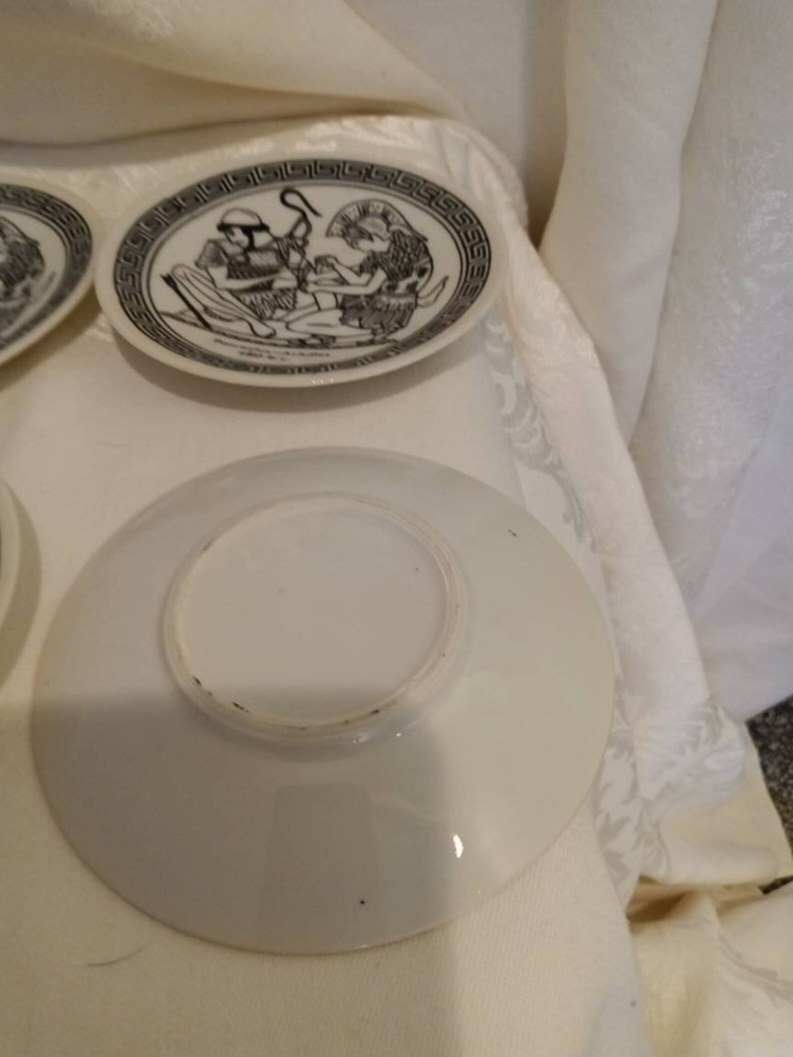 Plates, Vintage Plate, Desert Plate, Greek Plate, Greek Porcelain ...