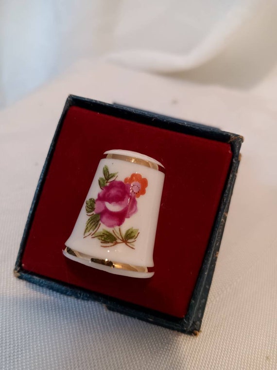 Thimble Sewing Collections Vintage Thimble Porcelain - Etsy