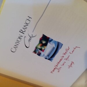 Canyon Ranch Cookbook, Cooking From Canyon Ranch, Cookbook, Vintage ...