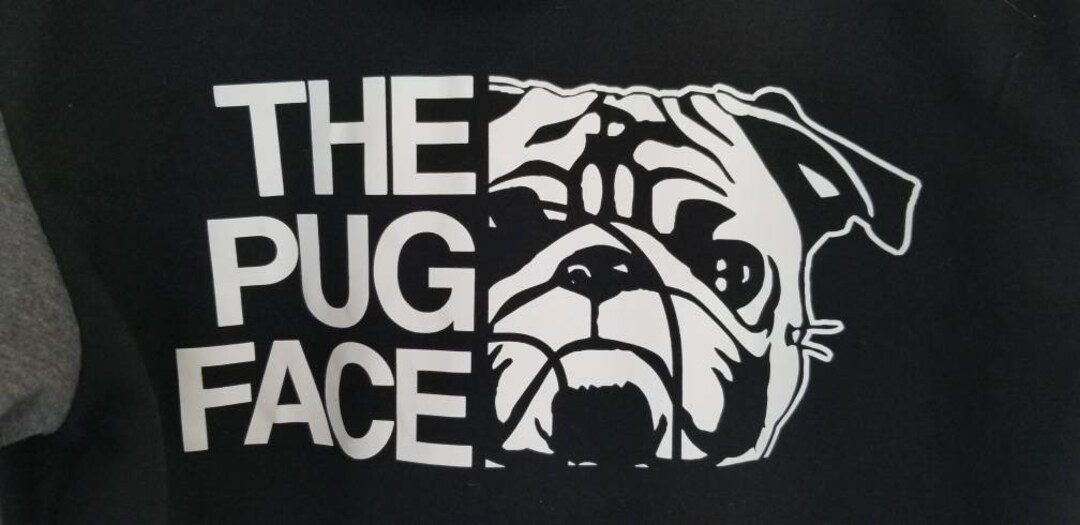 Sweatshirt, Pug, Pug Hoodie, Junior Sweatshirt, Pug Sweatshirt, Ladies ...