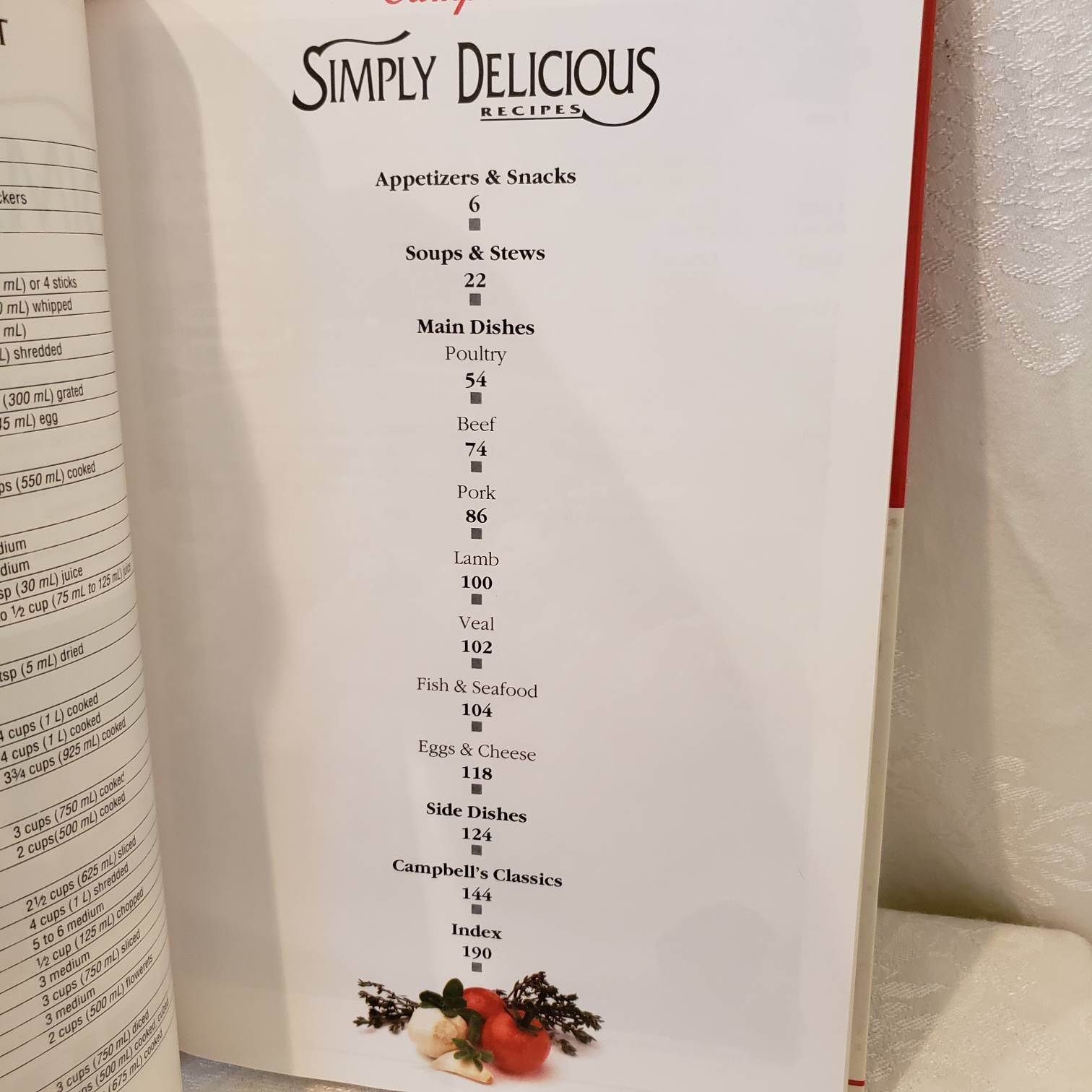 Campbell's Simply Delicious Recipes, 1992 Vintage Recipes, Cooking ...