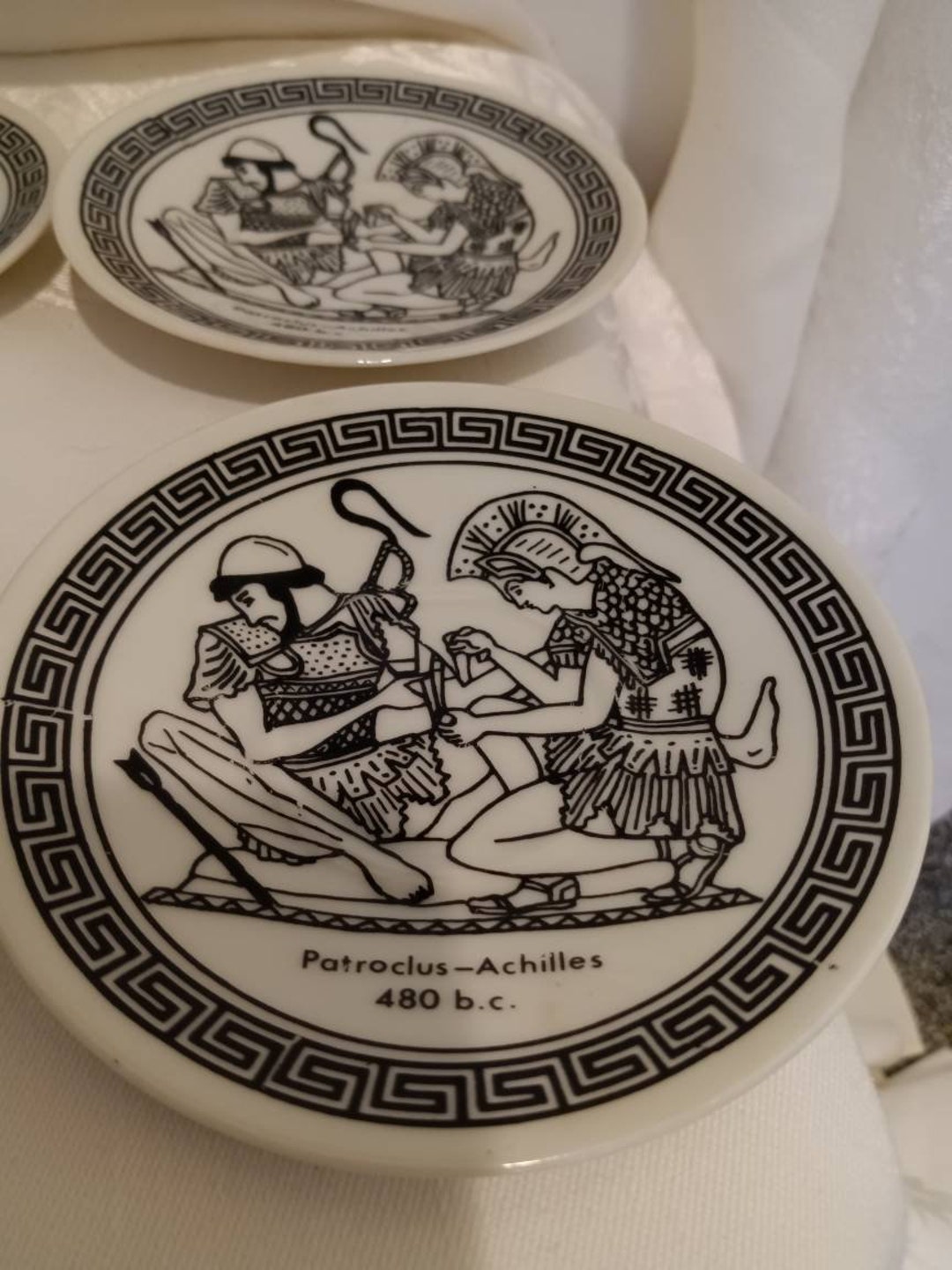 Plates, Vintage Plate, Desert Plate, Greek Plate, Greek Porcelain ...