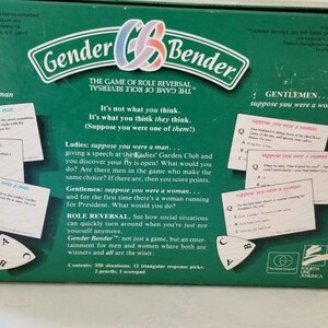 Gender Bender, Game, Role Play Game, Vintage Game, Fourth Line America ...