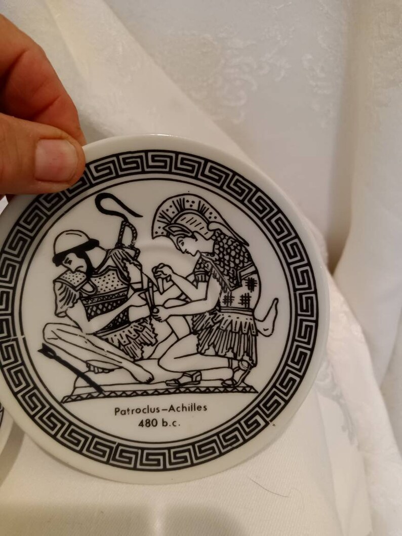 Plates, Vintage Plate, Desert Plate, Greek Plate, Greek Porcelain ...