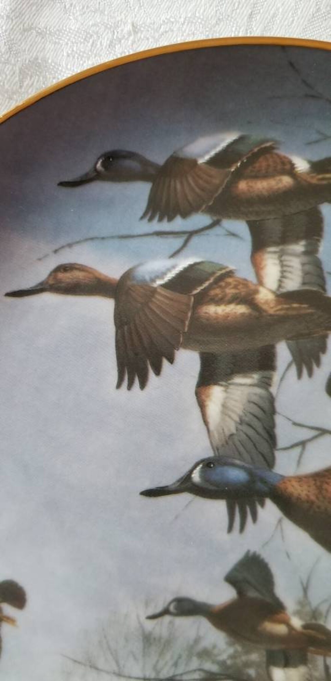 Misty Morning David Maass Plate Collection Ducks Duck | Etsy