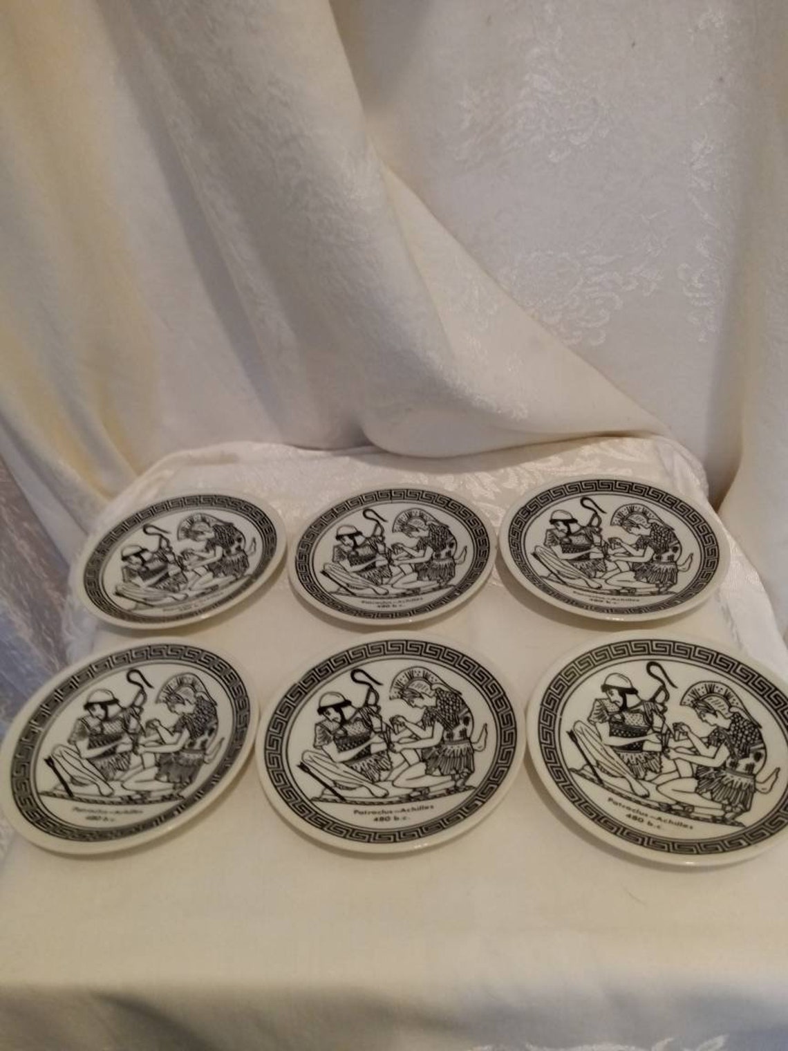 Plates Vintage Plate Desert Plate Greek Plate Greek - Etsy