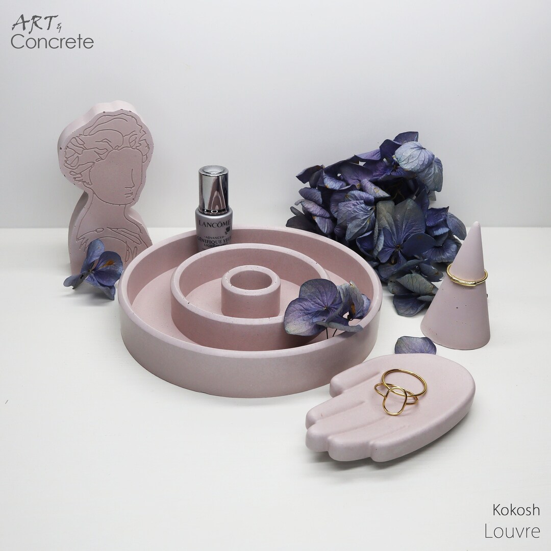 Makeup Organizer SET Beton . Concrete Cosmetics - Etsy