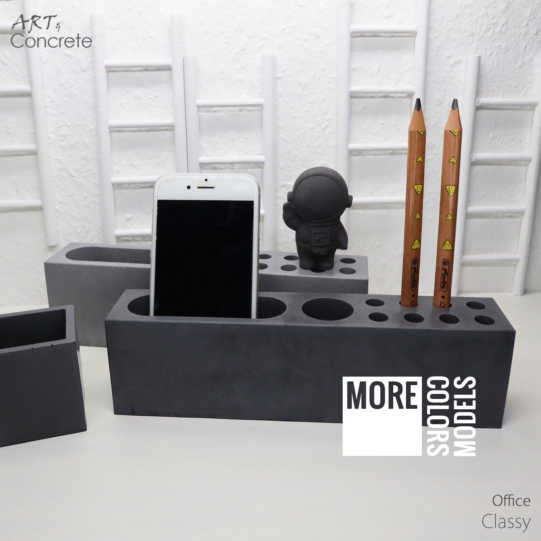 Raysin Office Organizer: Desk Storage - Pen & Phone Holder - Etsy