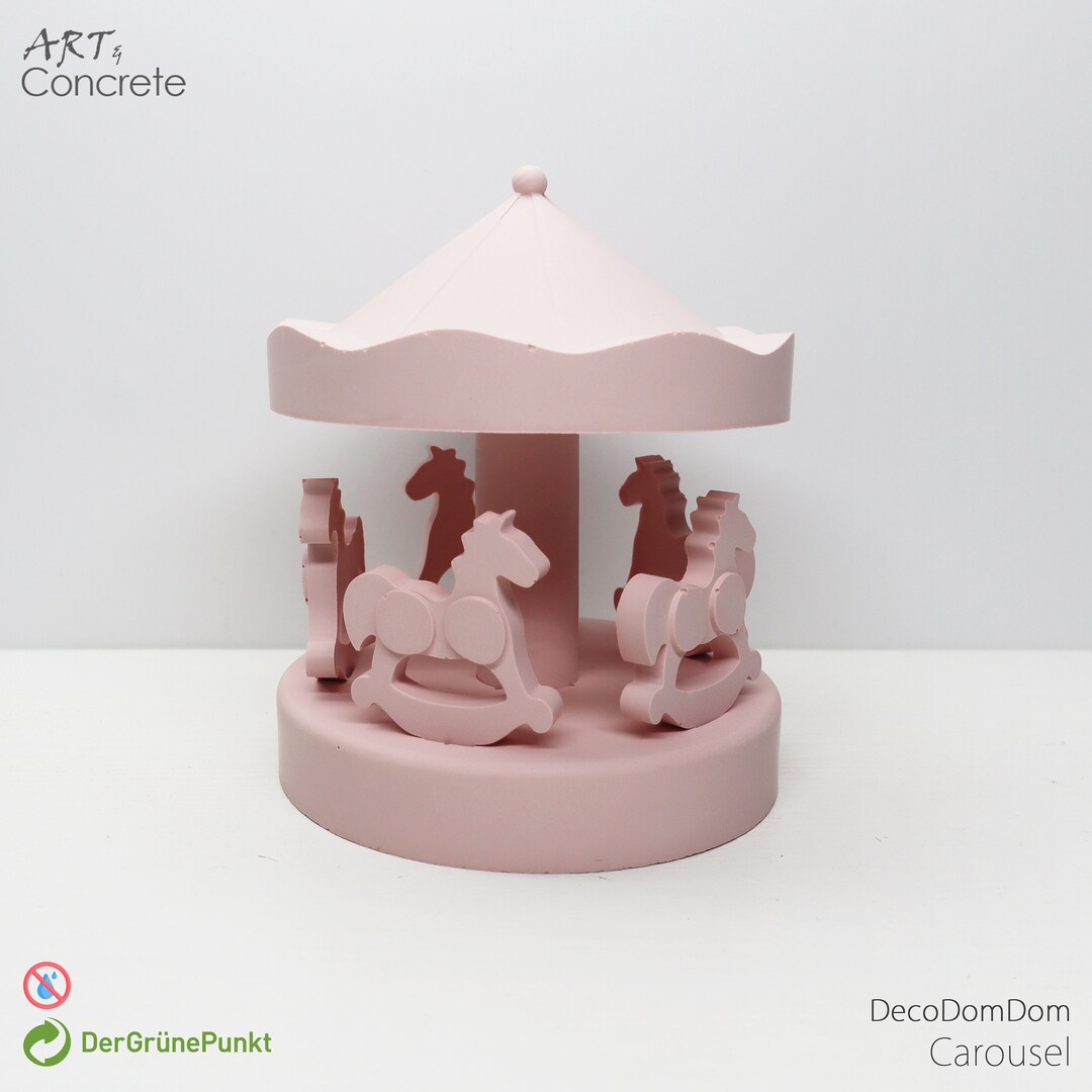 Mini Carousel - Made of Raysin - Home Decoration - Children's Room - Etsy