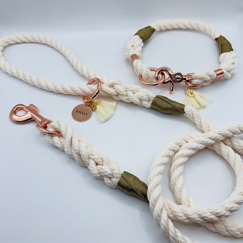 Rope Dog Collar - Etsy