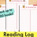 Reading Log for Kids - Track Books Your Child Reads - Etsy