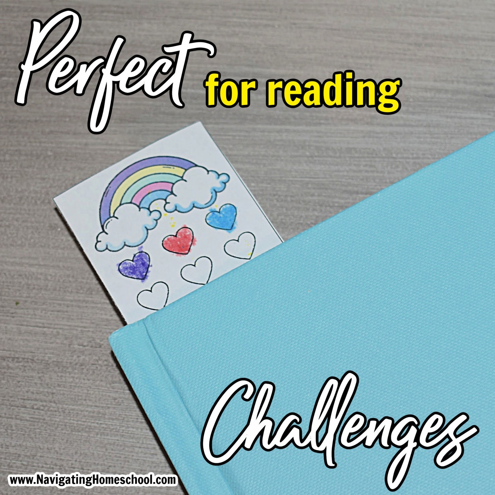 Reading Log Bookmarks Printable for Kids - Rainbow/spring Themed - Etsy