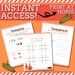 Thanksgiving Activity Packet Printable, Word Search, Crossword Puzzle ...