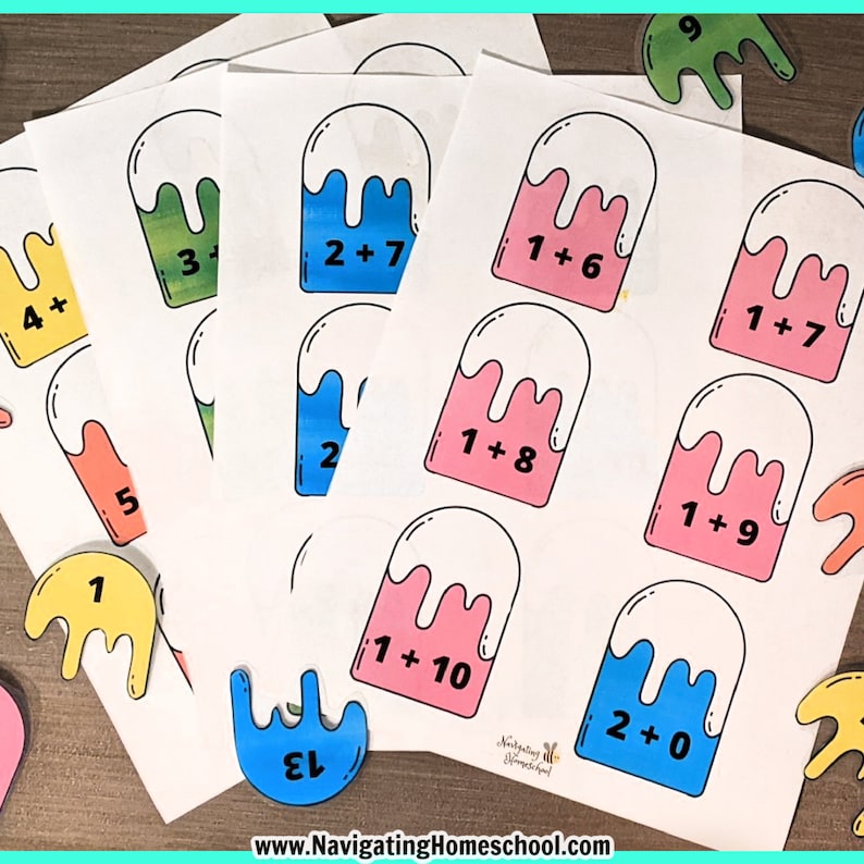 Addition Practice Printable - Addition Game - Math Activities ...