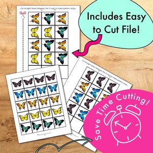 Pattern Worksheets - Butterfly Themed - Math Skills - Preschool ...