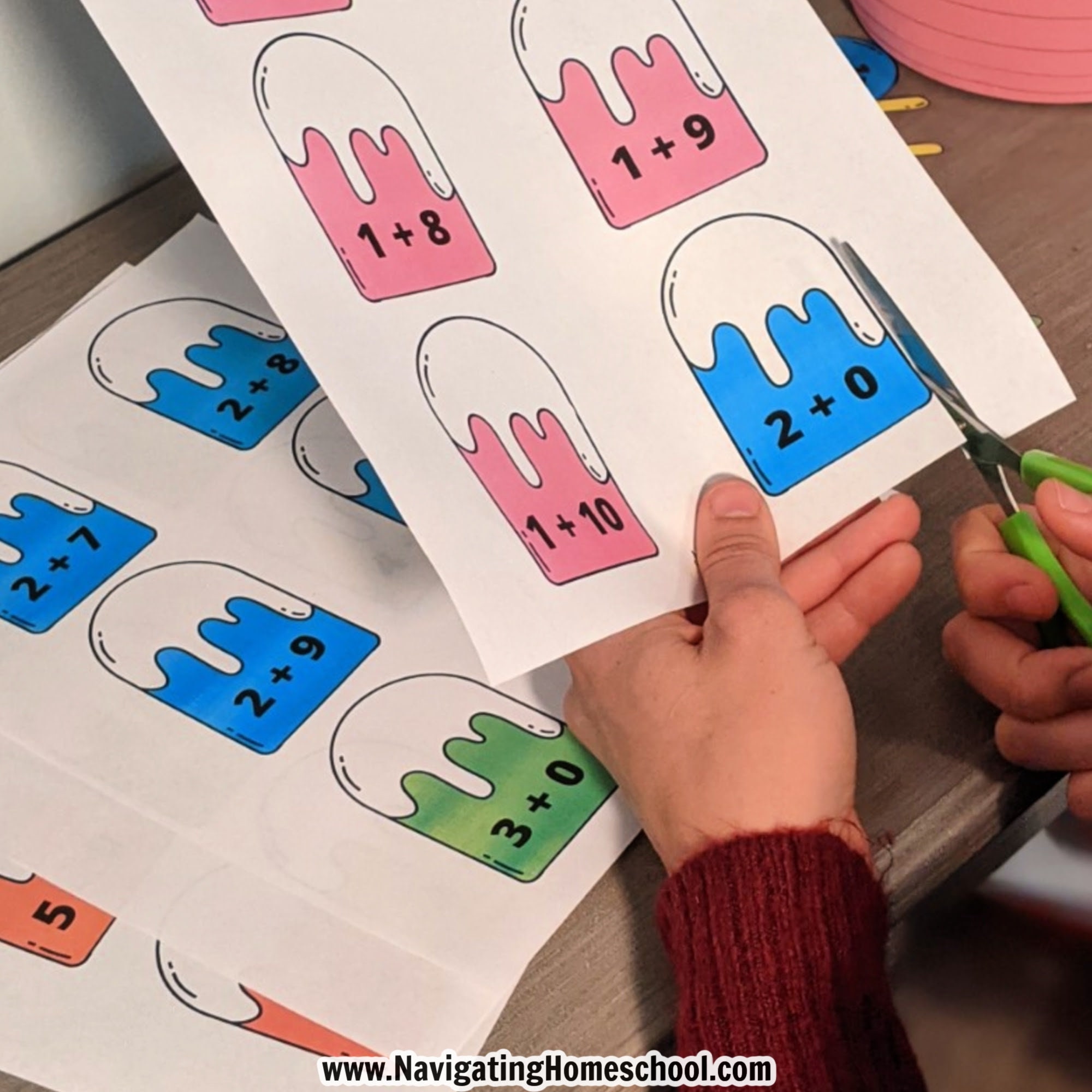 Addition Subtraction Math Activity Printable - Kindergarten 1st Grade ...