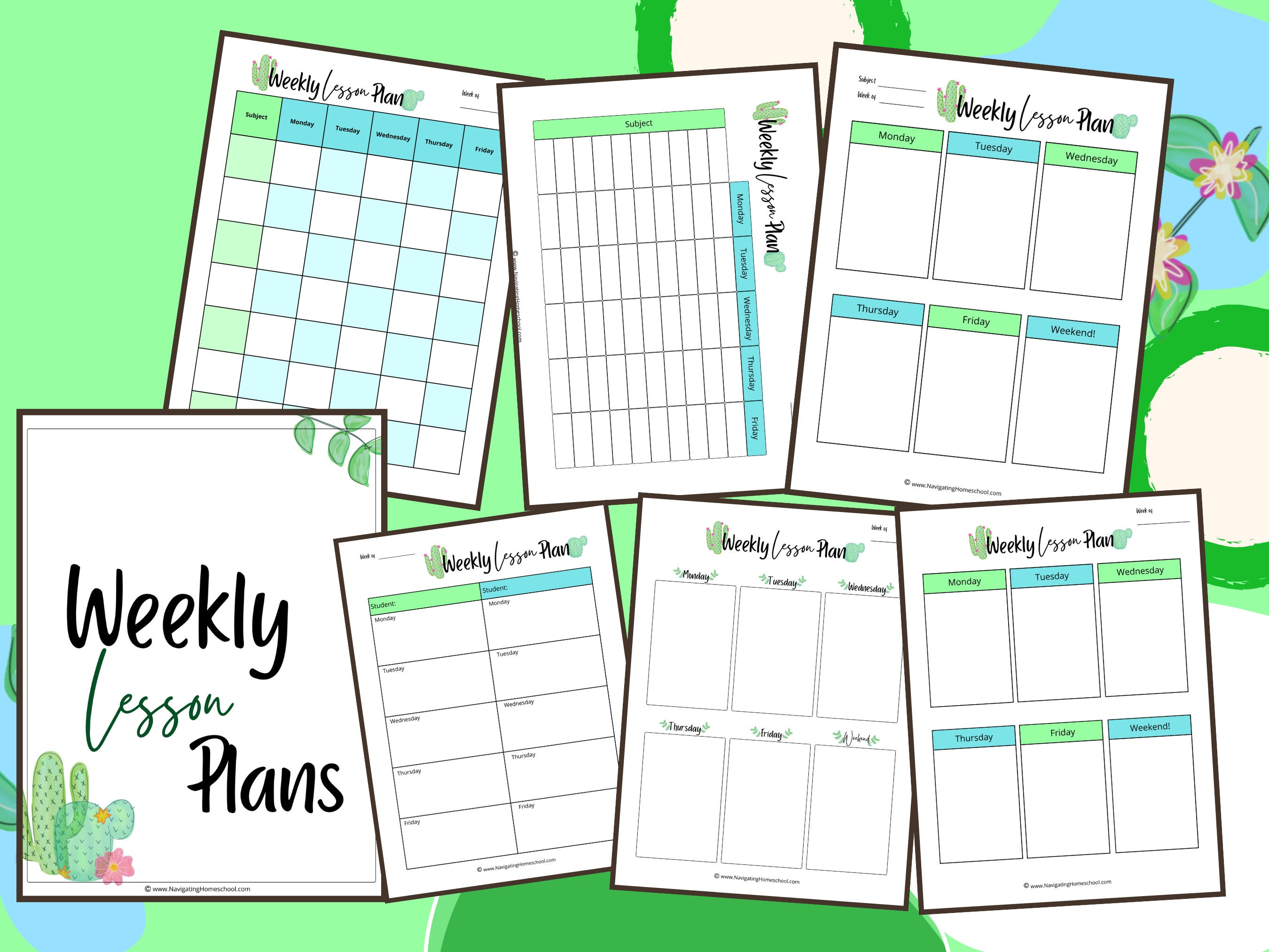 Homeschool Undated Planner Printable Homeschool Schedule - Etsy
