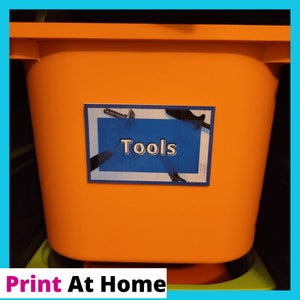 Kids Organizing Labels Printable, Homeschool, Toy Bins, Art Supplies - Etsy
