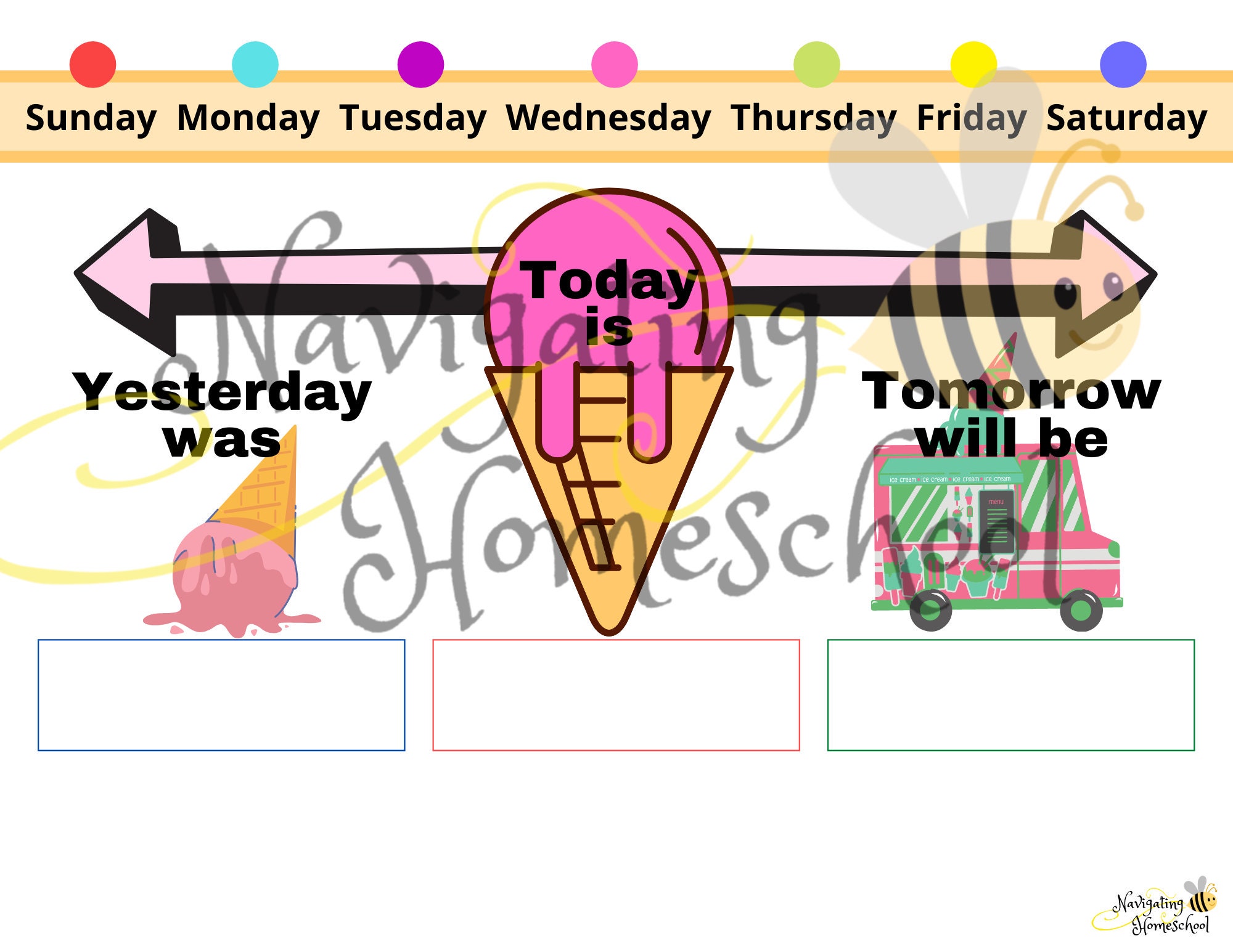 Daily Kids Calendar, Weather, and Days of the Week Printable - Morning ...
