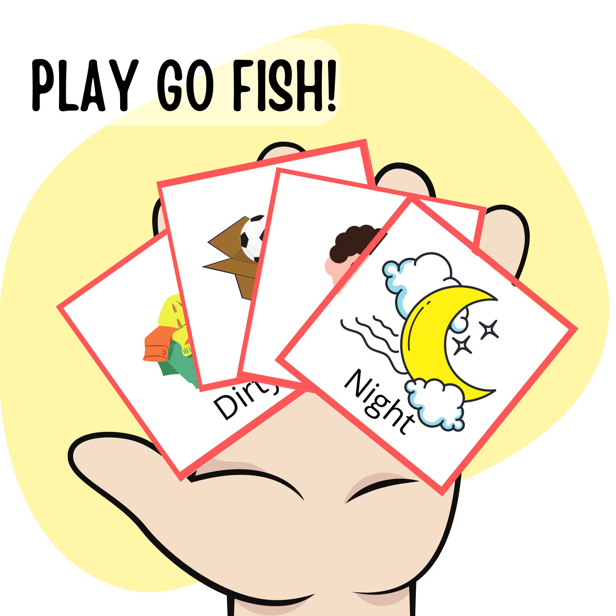 Opposite Matching Cards Game, Memory Game, Flash Cards, Pairing Cards ...