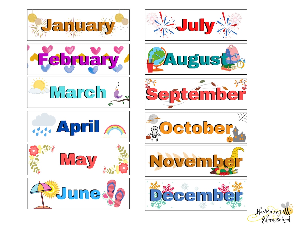 Daily Kids Calendar, Weather, and Days of the Week Printable - Morning ...