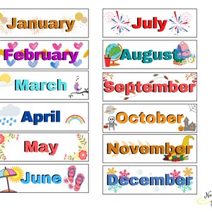 Daily Kids Calendar, Weather, and Days of the Week Printable - Morning ...