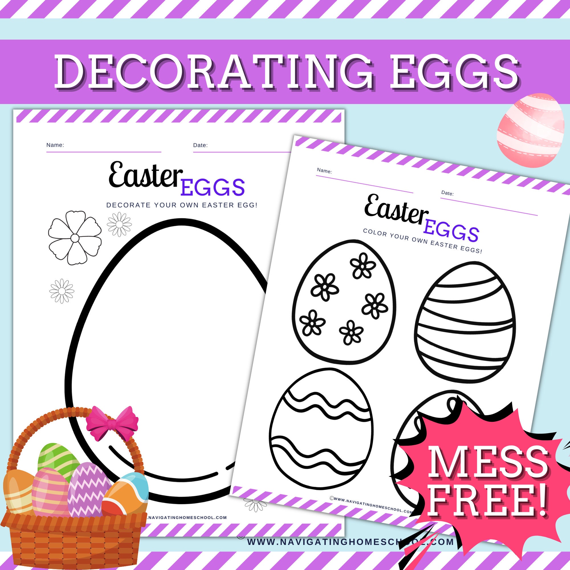 Easter Activity Sheets Packet, Word Searches, Cross Word, Coloring ...