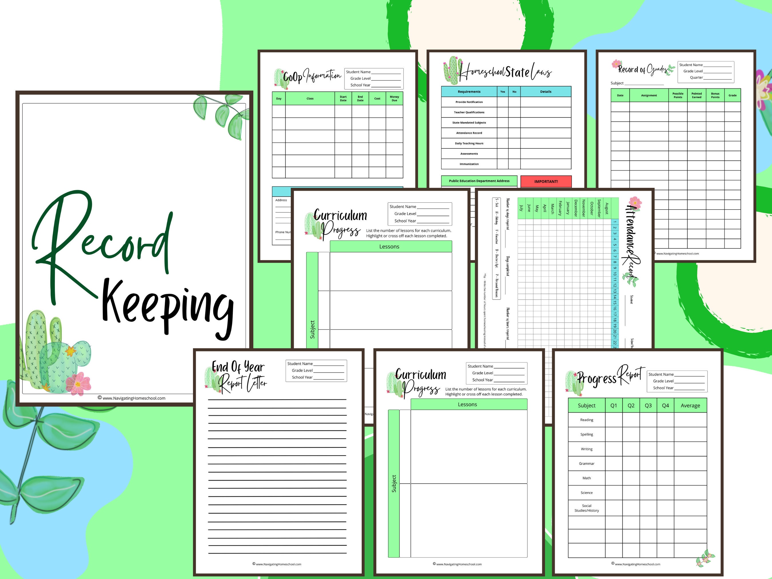 Homeschool Undated Planner Printable Homeschool Schedule - Etsy