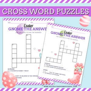 Easter Activity Sheets Packet, Word Searches, Cross Word, Coloring ...
